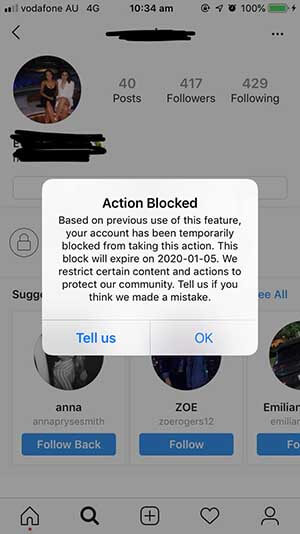 Instagram Action Blocked: How To Fix It - Hiking Illustrated